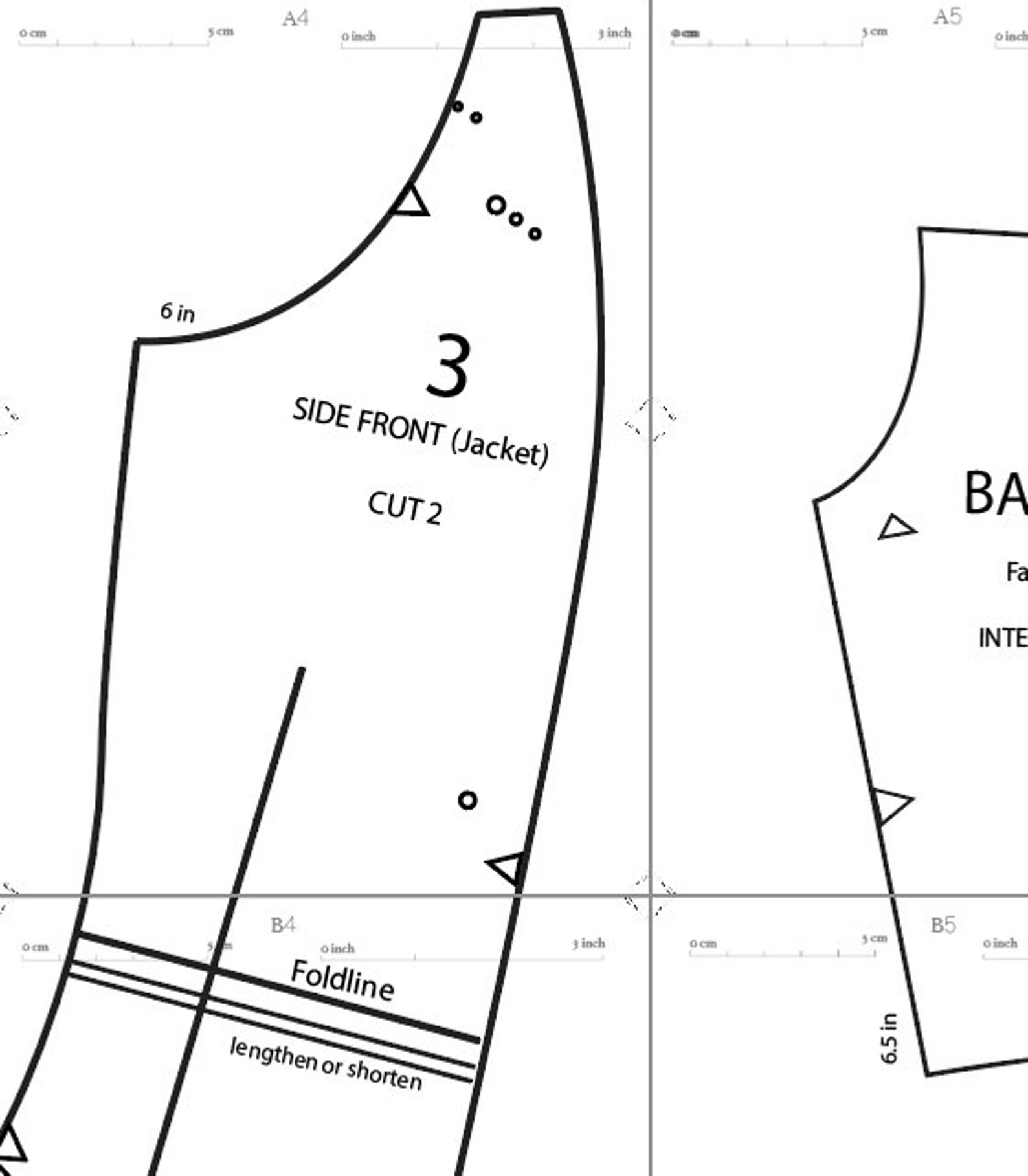 Blazer Jacket Sewing Pattern PDF Digital Download W/detailed ...