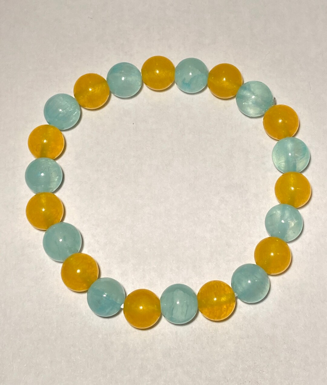Gray Jade & Jade Light Blue Combo Bracelet - Etsy