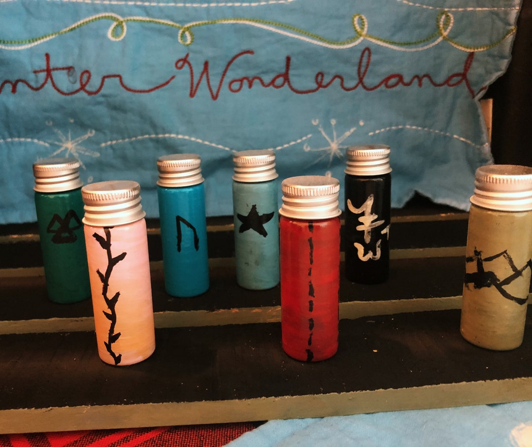 Handpainted Vile Jars - Etsy