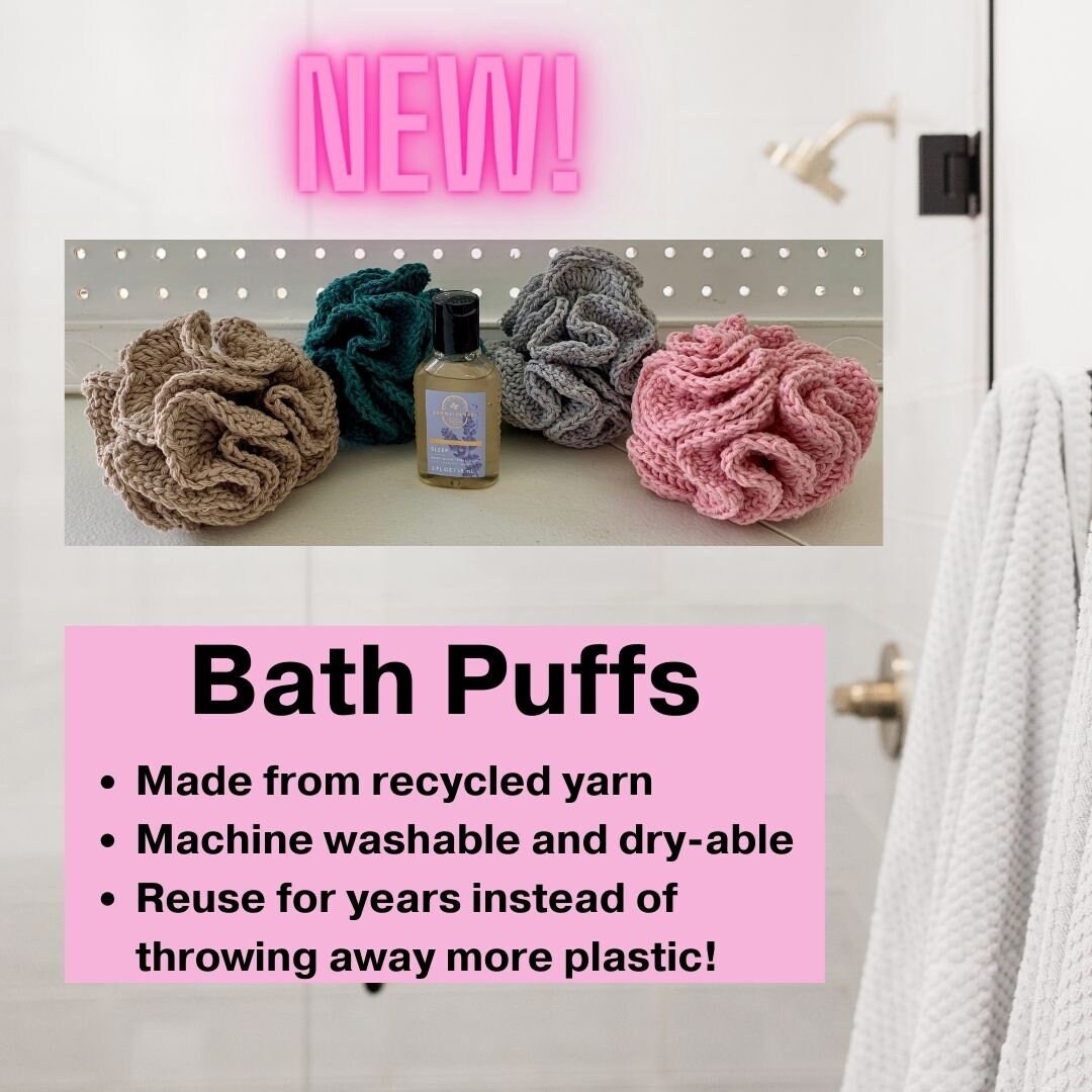 Bath Puff - Made From Recycled Yarn - Loofah - Etsy