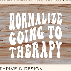 Normalize Therapy SVG, Mental Health Svg, Mental Health Awareness, ADHD ...