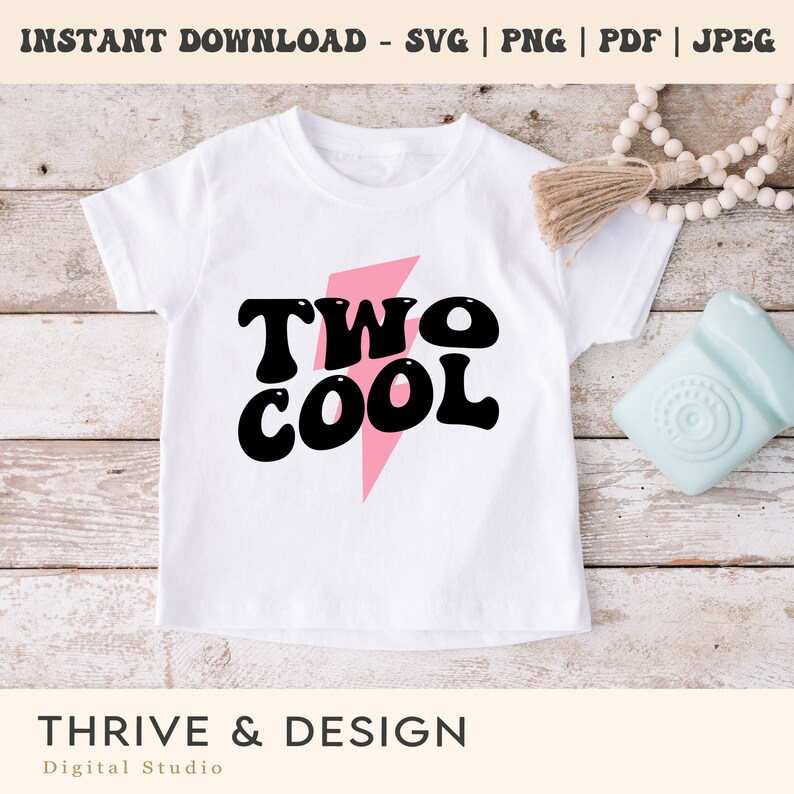 Two Cool Svg Two Cool Birthday Two Cool Birthday Shirt Two - Etsy