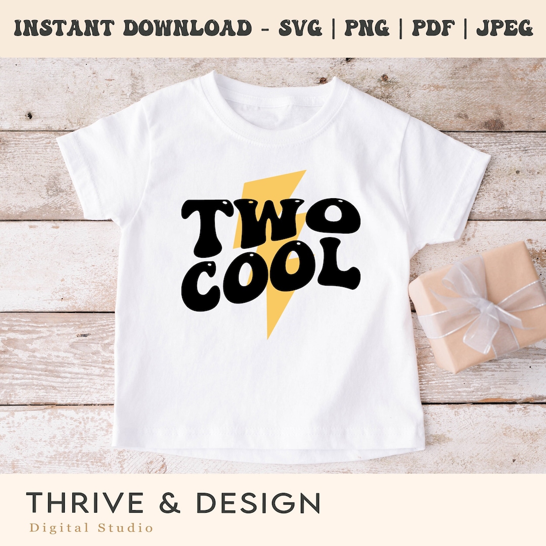 Two Cool Svg, Two Cool Birthday, Two Cool Birthday Shirt, Two Cool ...