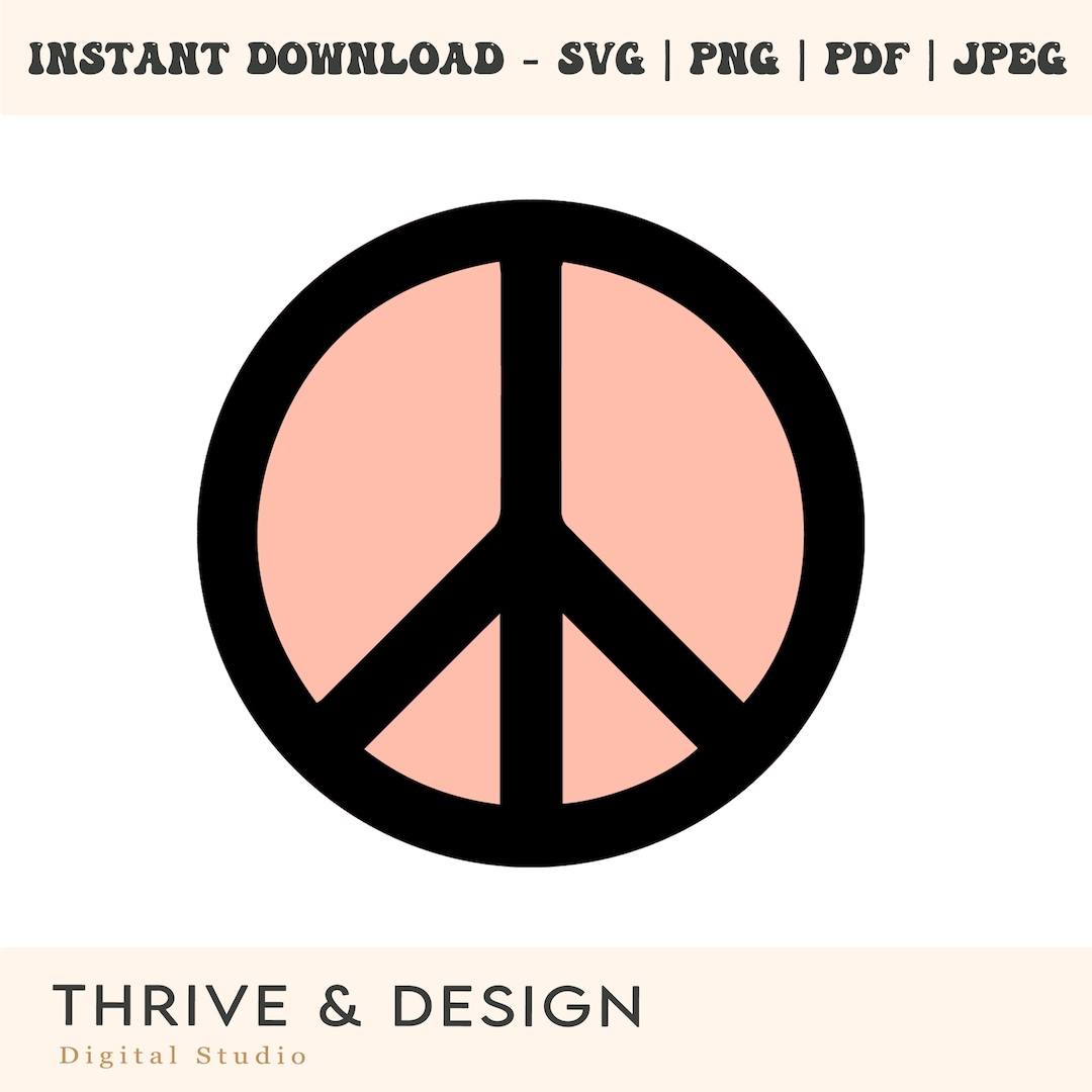 Peace Sign Layered Svg File for Cricut, Clipart Cut Files for Cricut ...