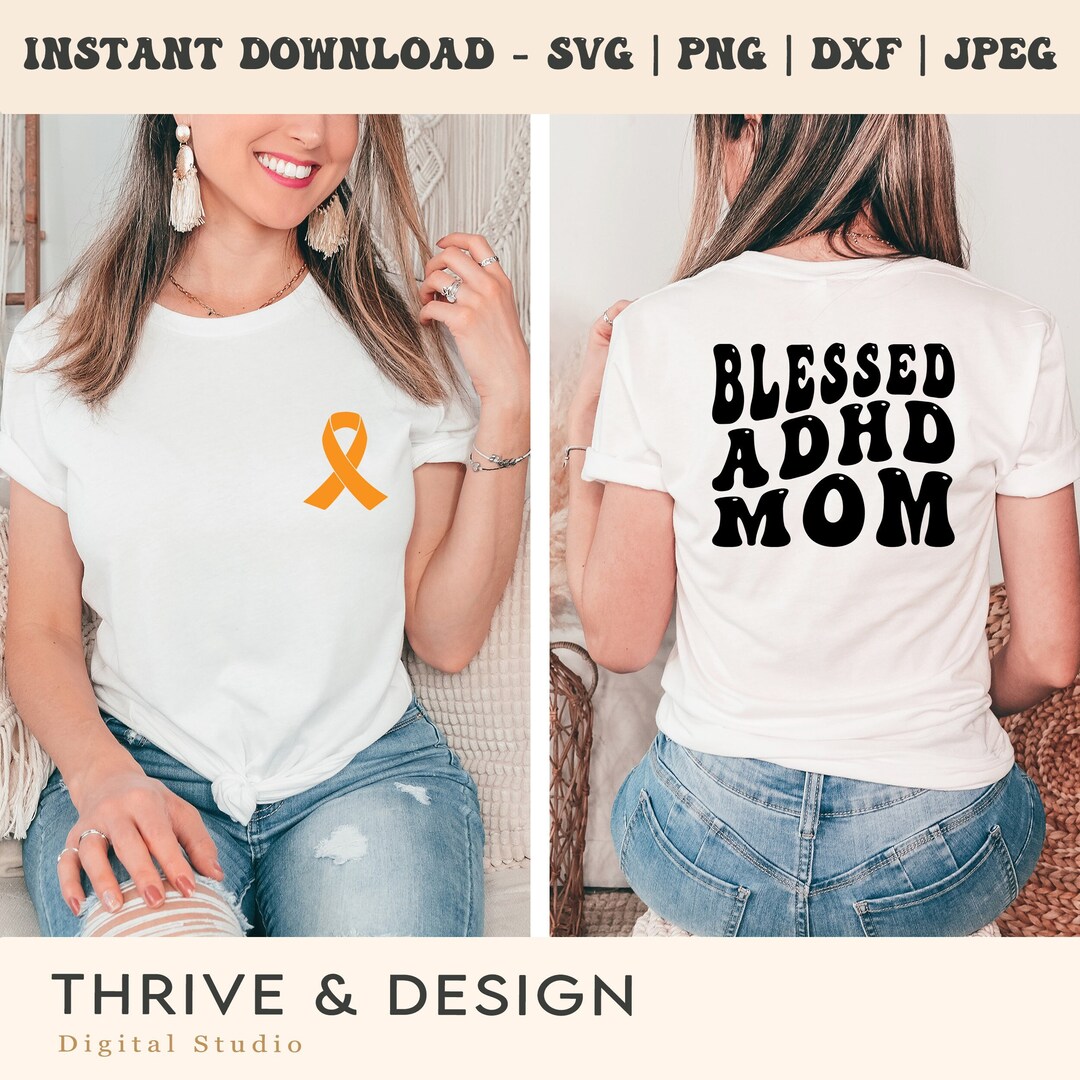 Blessed ADHD Mom Svg, Adhd Svg, Adhd Awareness Svg, ADHD Png ...