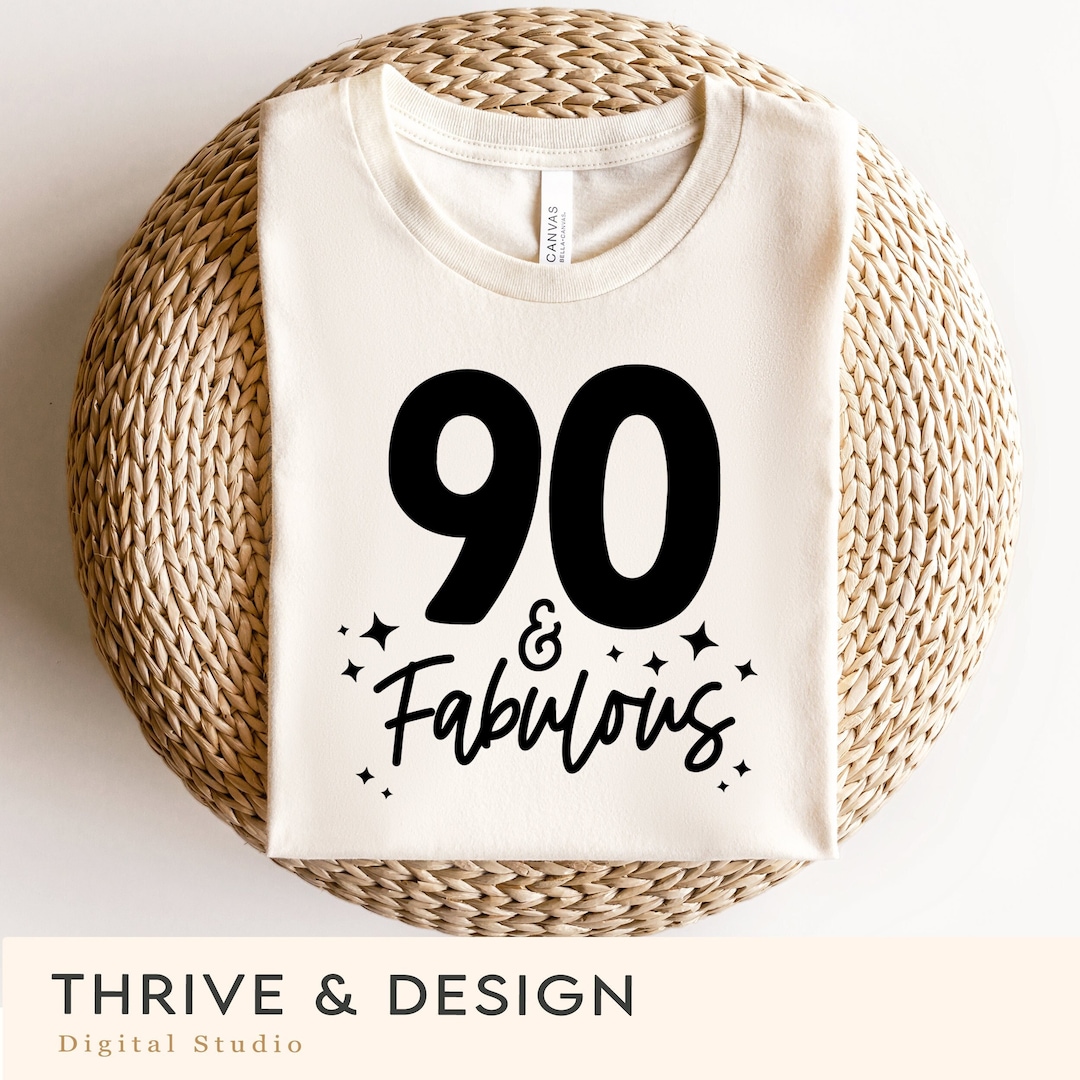 Ninety Birthday SVG, 90th Birthday Svg File for Cricut, 90 Birthday Svg ...