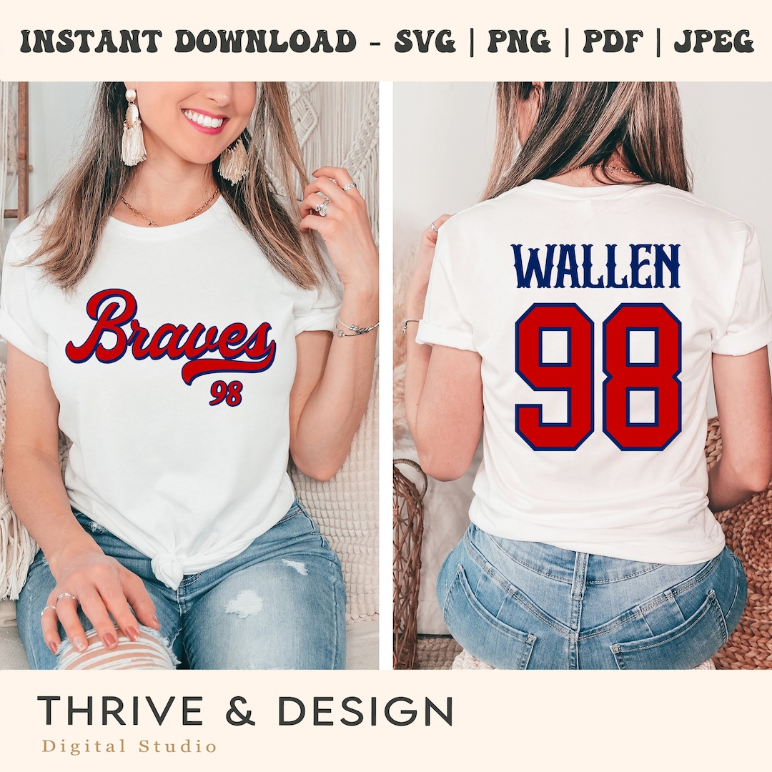 98 Braves Png, 98 Braves Svg, One Thing at a Time, Morgan Wallen Svg ...
