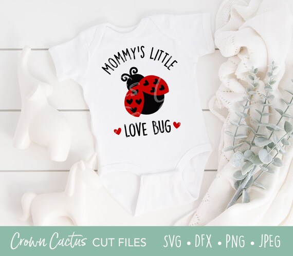 Little Love Bug Bundle SVG File Valentines Day Baby Design | Etsy