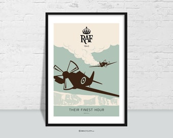Reprint of a WW2 Propaganda Poster Britains New Spitfire - Etsy