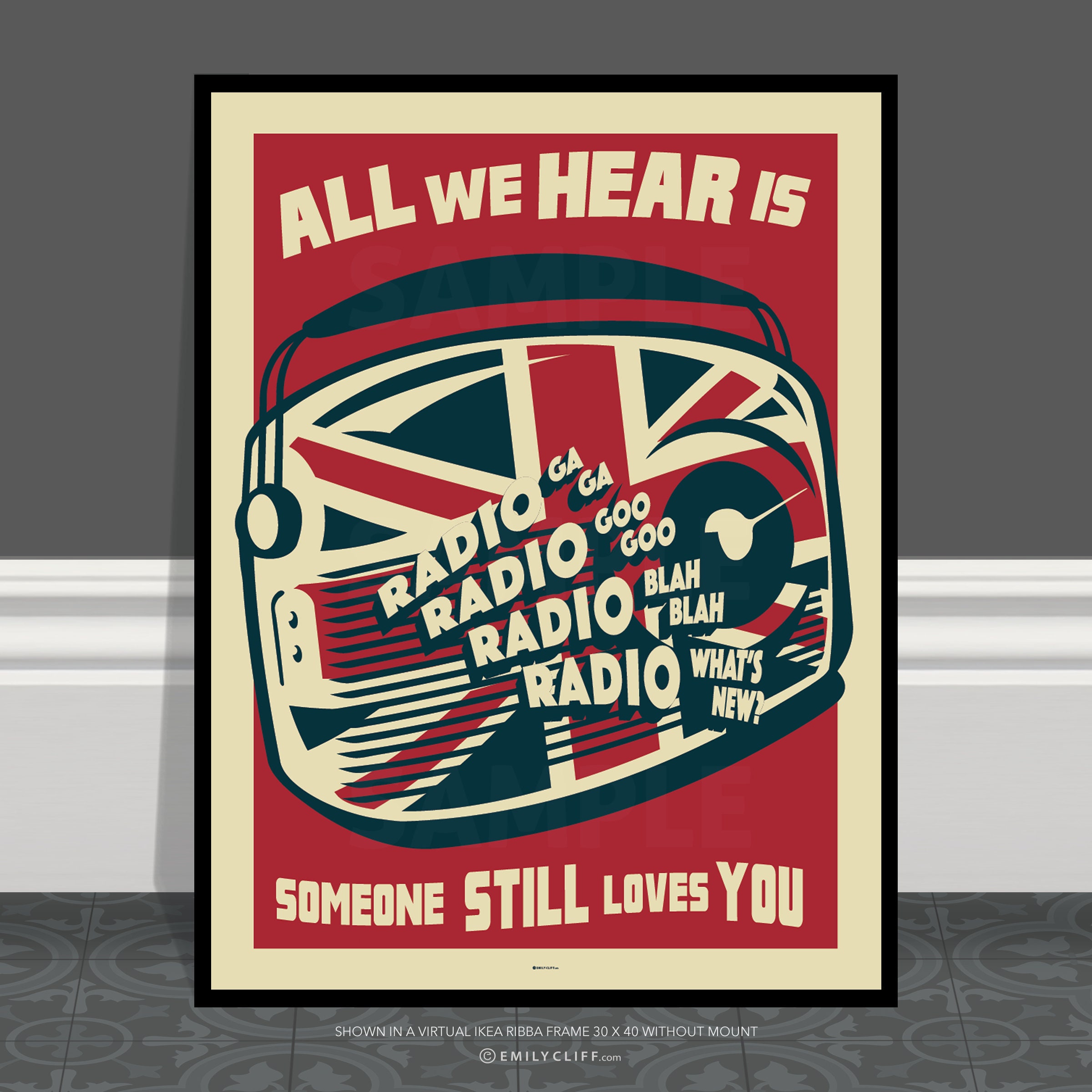 Queen Freddie Mercury Print, Poster, Radio Ga Ga Poster, Queen Wall Art ...