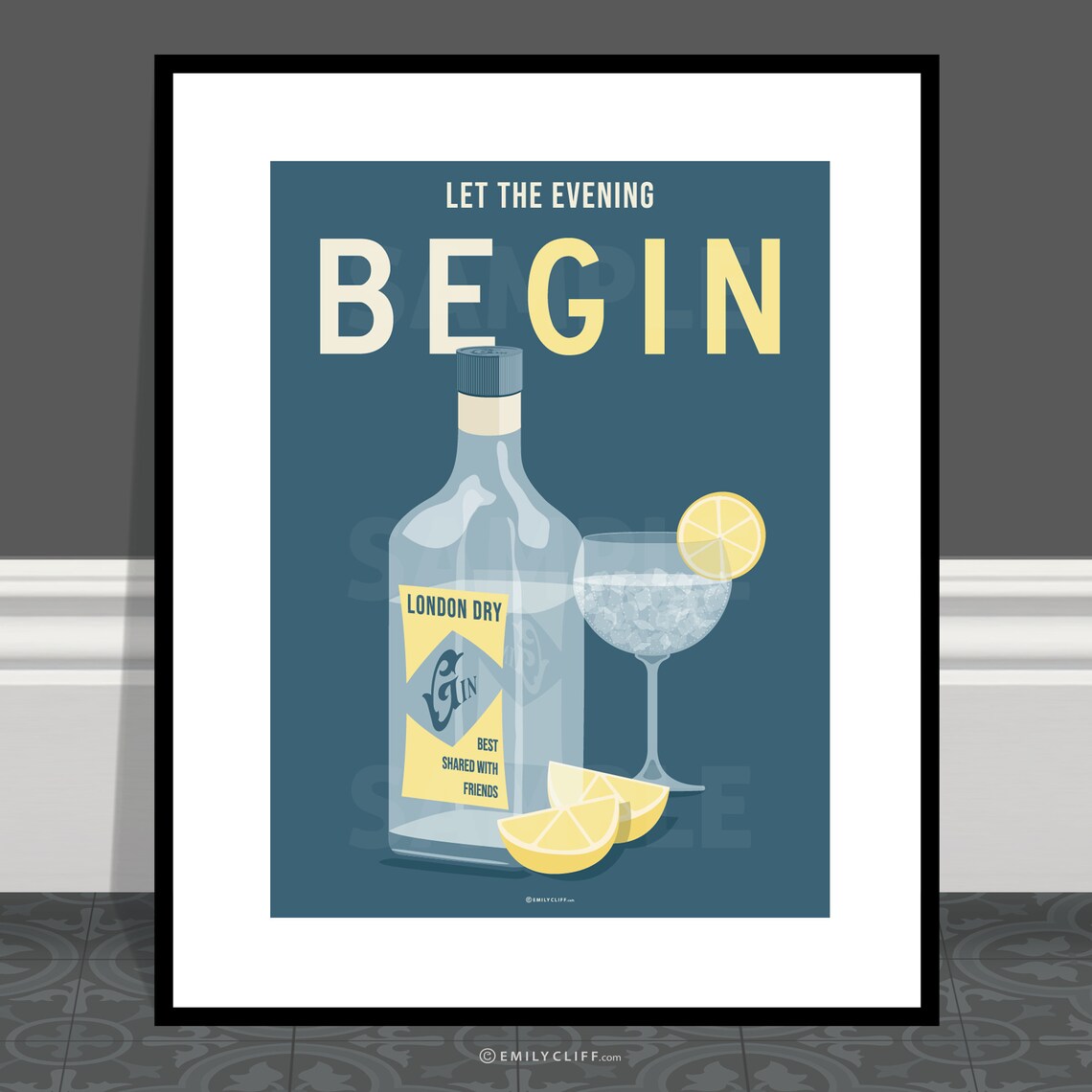 Gin Poster Gin Print Gin & Tonic Posters Gin Wall Art - Etsy