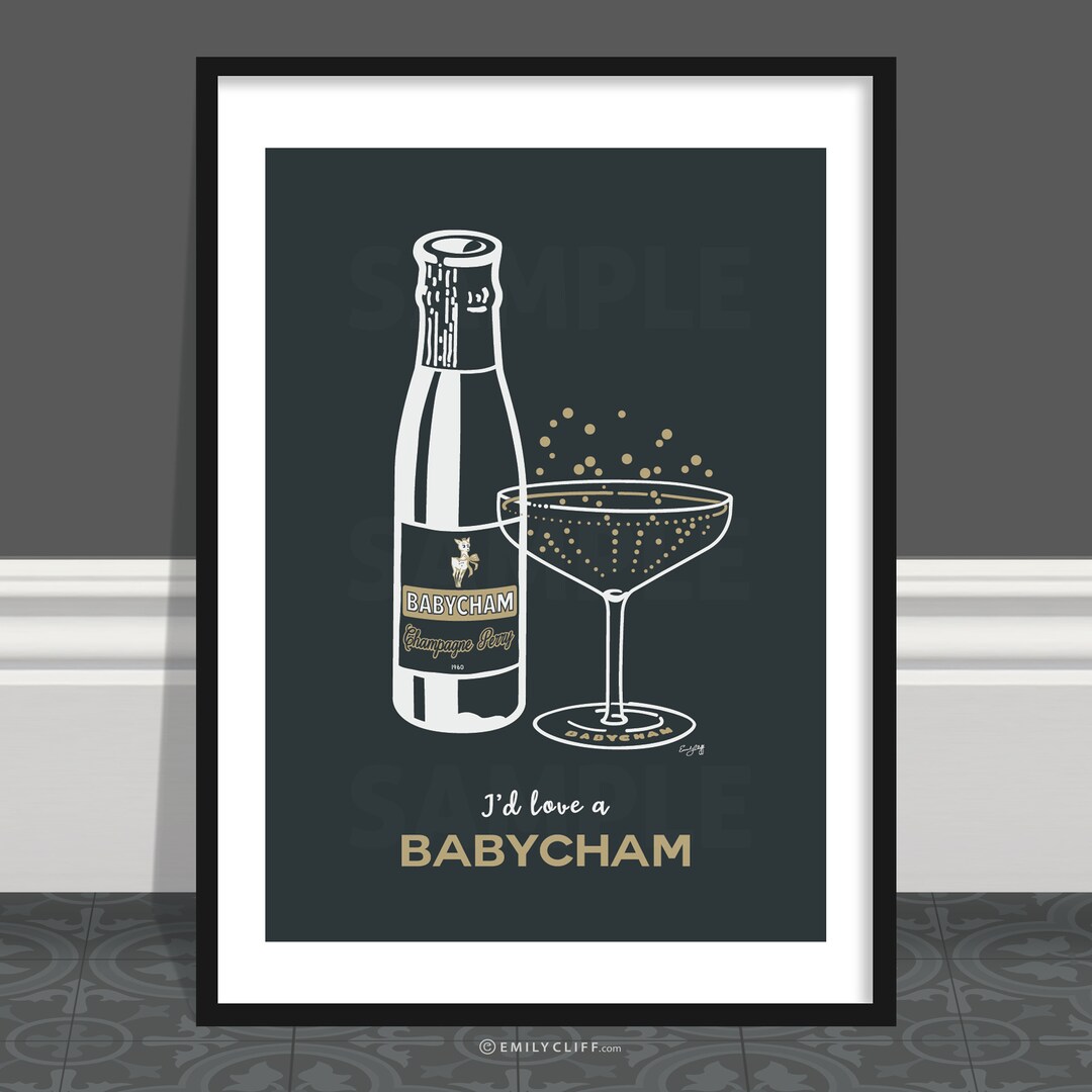Babycham Ad Print: 1960s Sparkling Perry Champagne Poster - Etsy