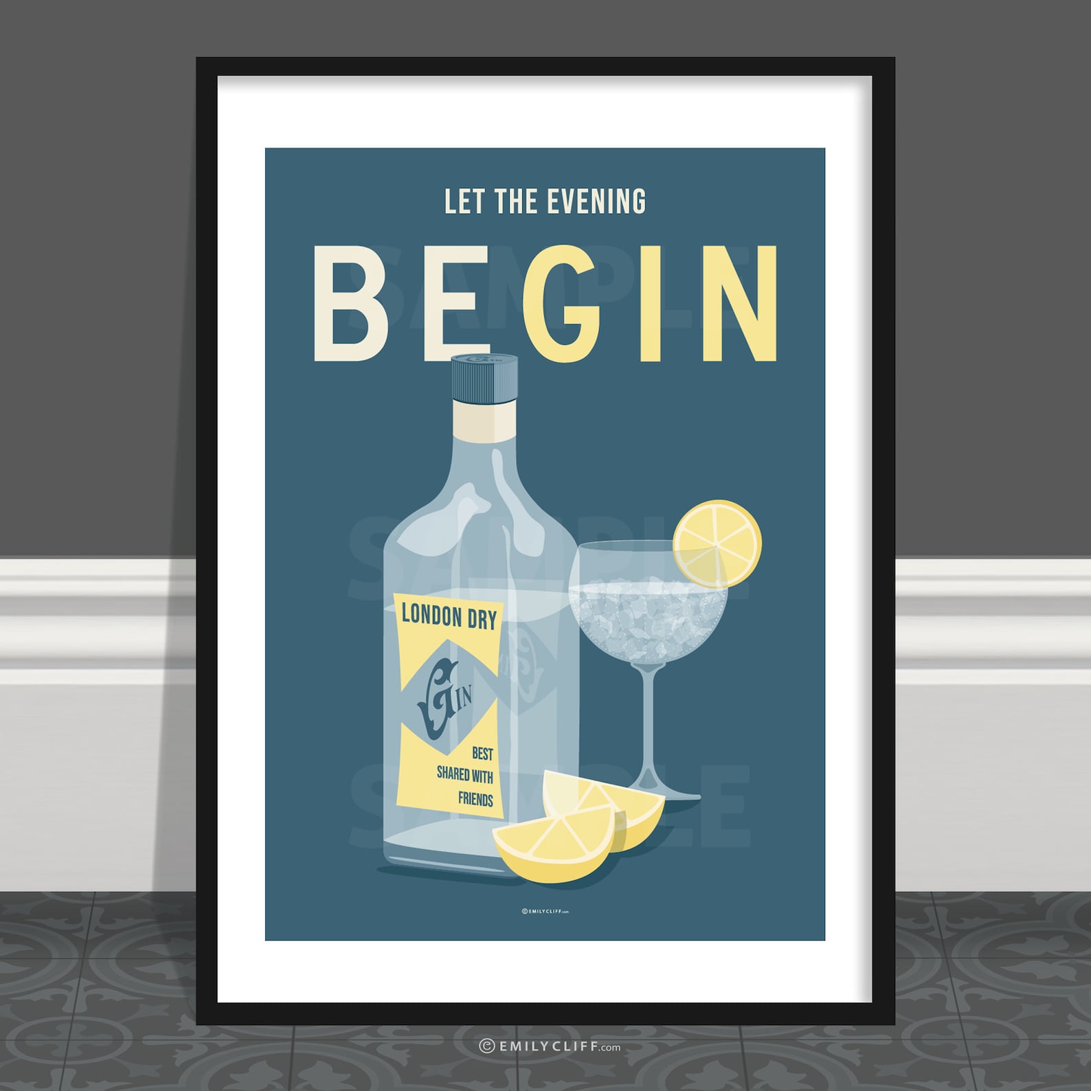Gin Poster Gin Print Gin & Tonic Posters Gin Wall Art - Etsy