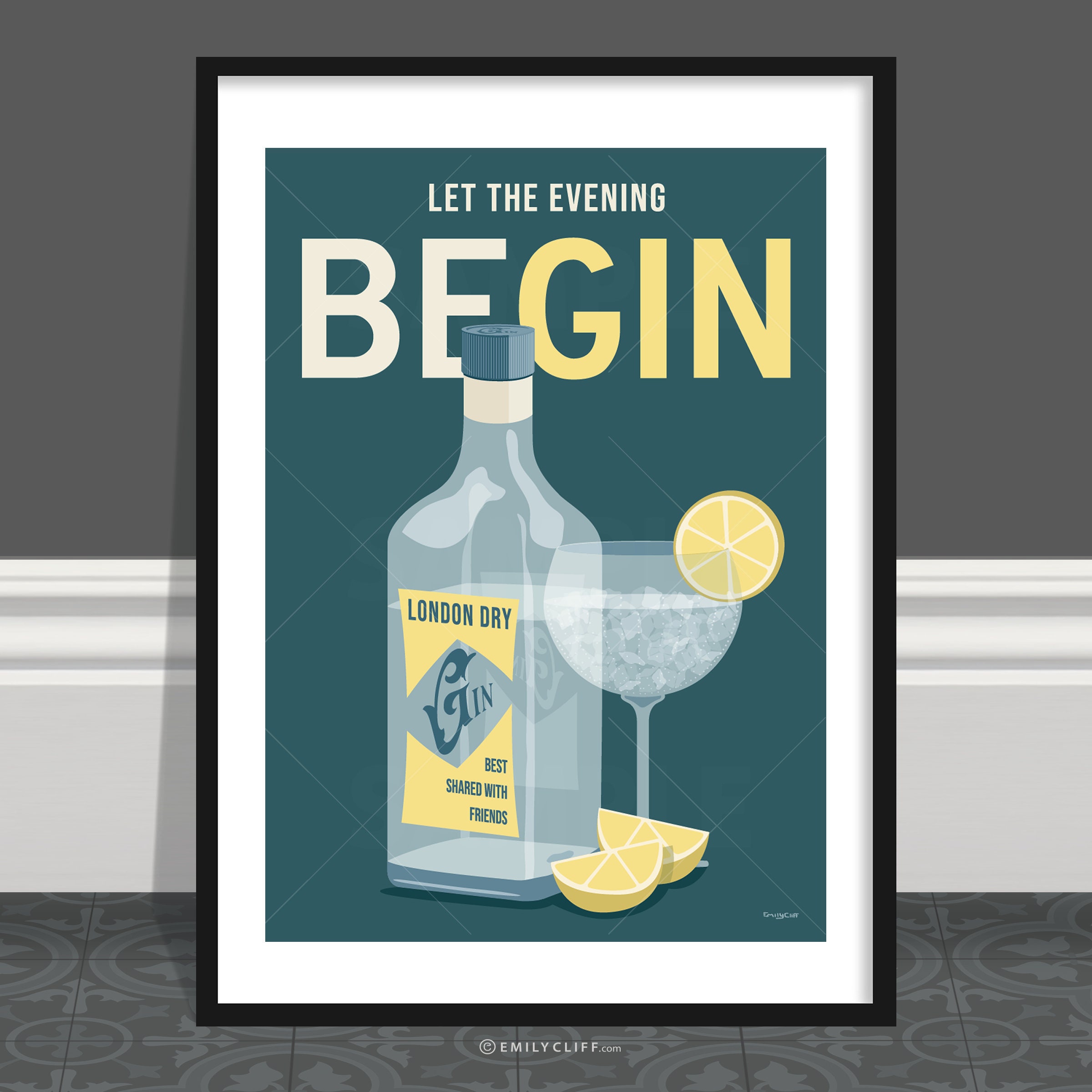 Gin Poster, Gin Print, Gin & Tonic Posters, Gin Wall Art, Vintage Gin ...