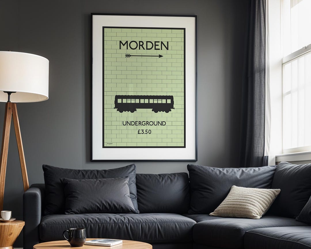 Custom London Underground Station Print, Vintage Style Wall Art - Etsy