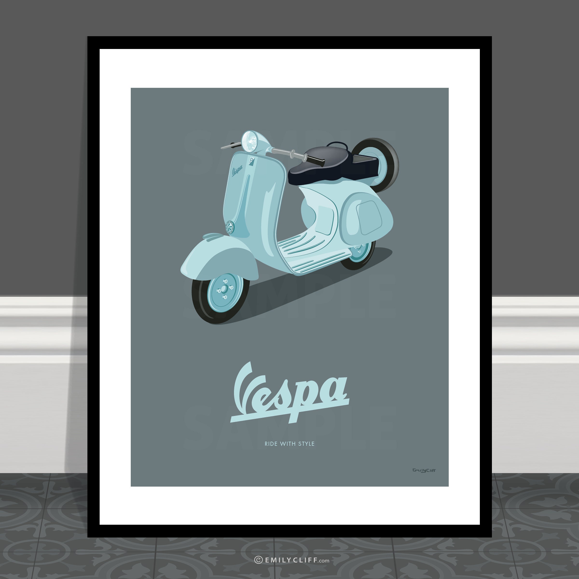 Italian Vintage Vespa Print Vespa Poster Vespa Print - Etsy
