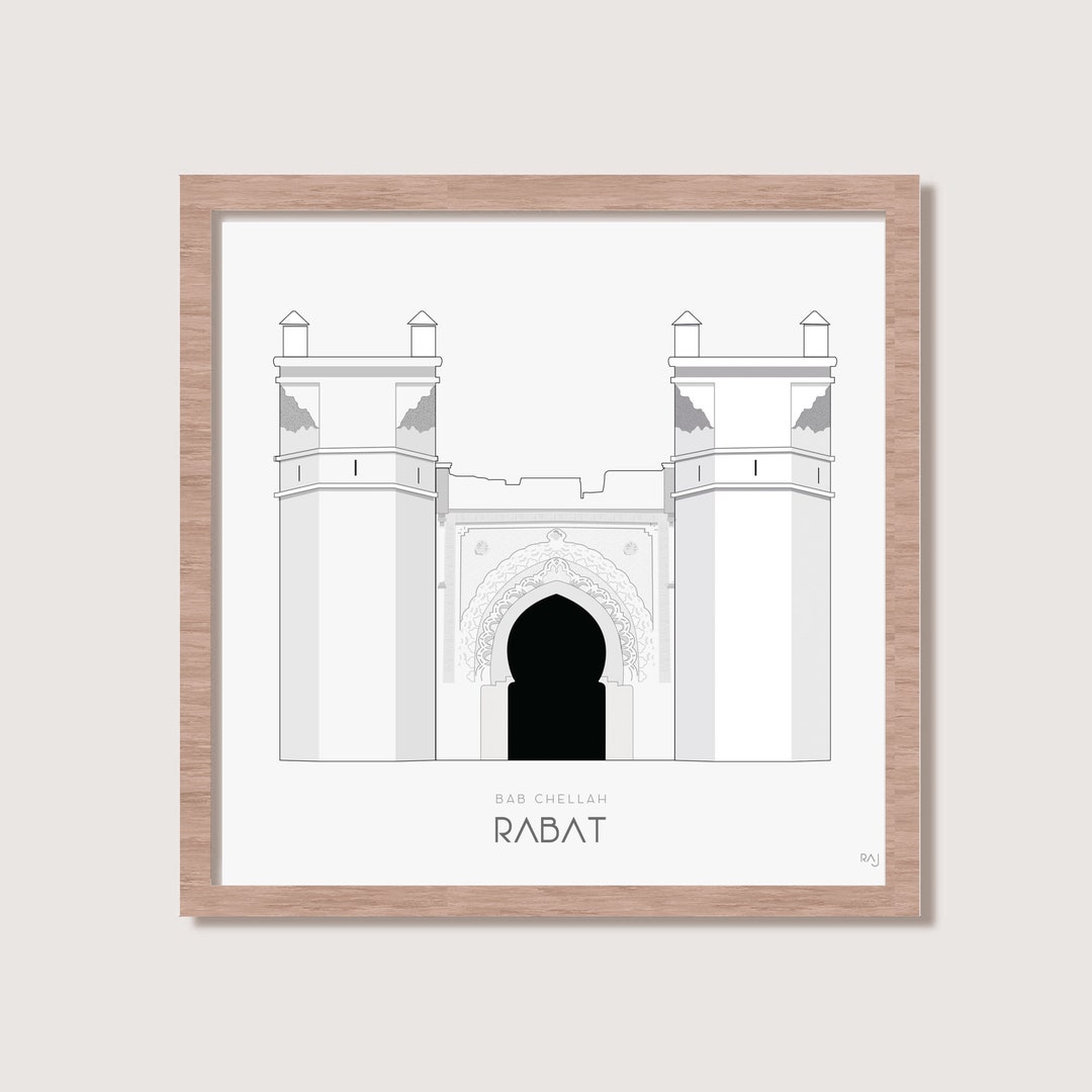 Bab Chellah, Rabat, Affiche Maroc, Architecture - Etsy France