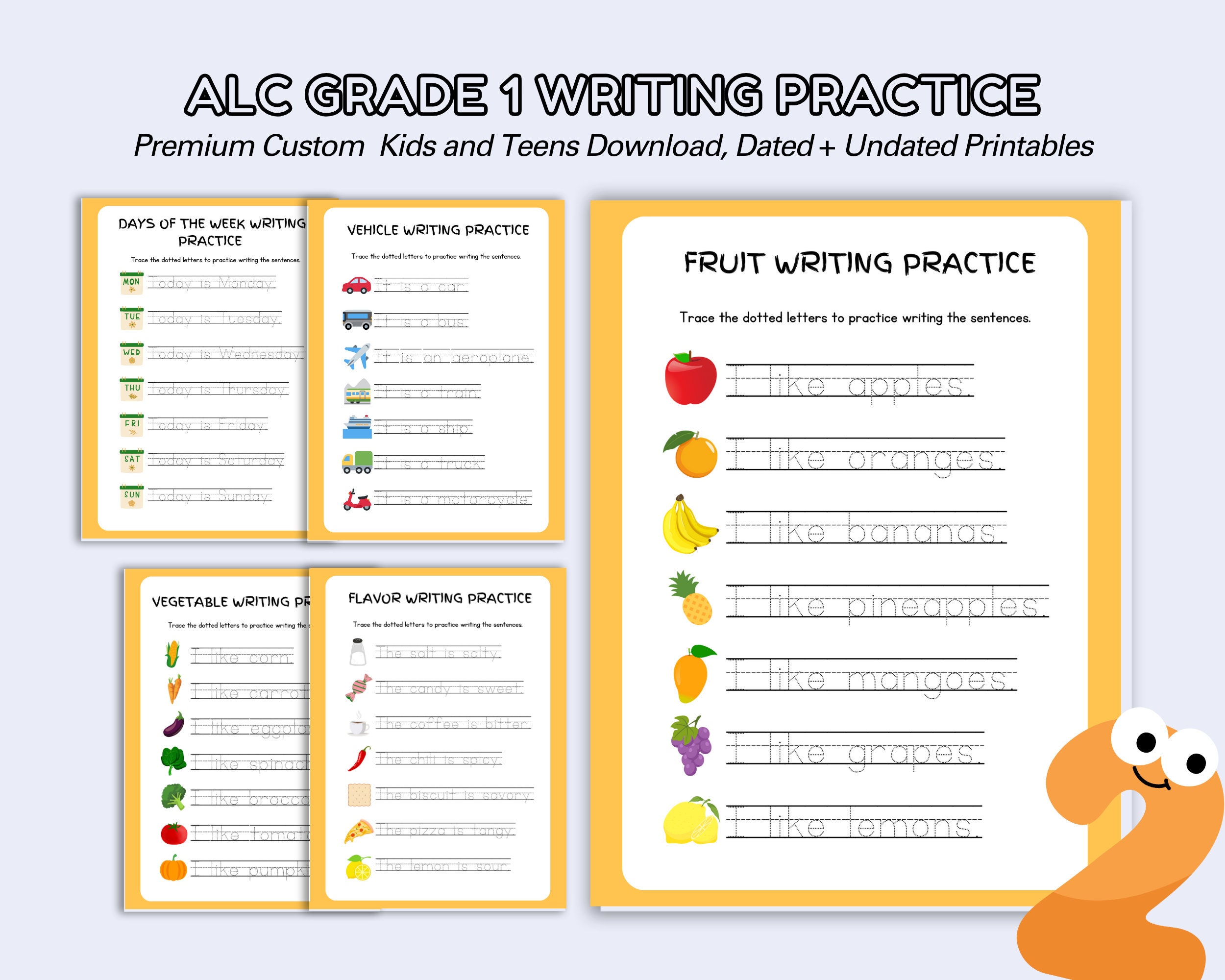 English Language ALC Grade 1 Writing Practice Book, Language Arts ...