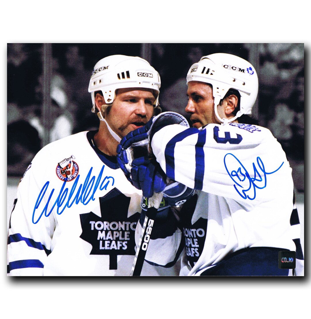 Wendel Clark and Doug Gilmour Toronto Maple Leafs Dual Autographed 8x10 ...
