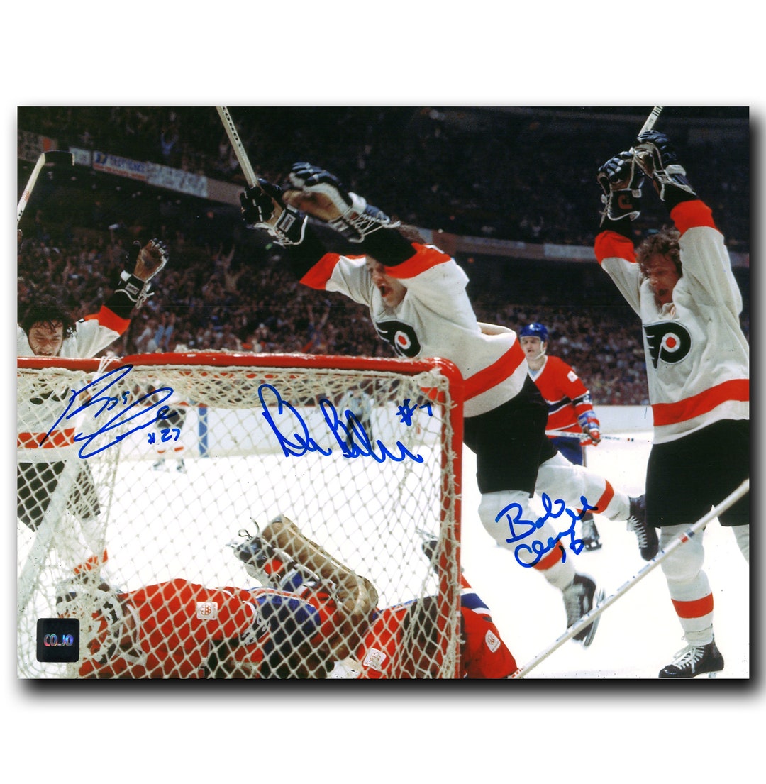 Bobby Clarke, Bill Barber, Reggie Leach Philadelphia Flyers Autographed ...
