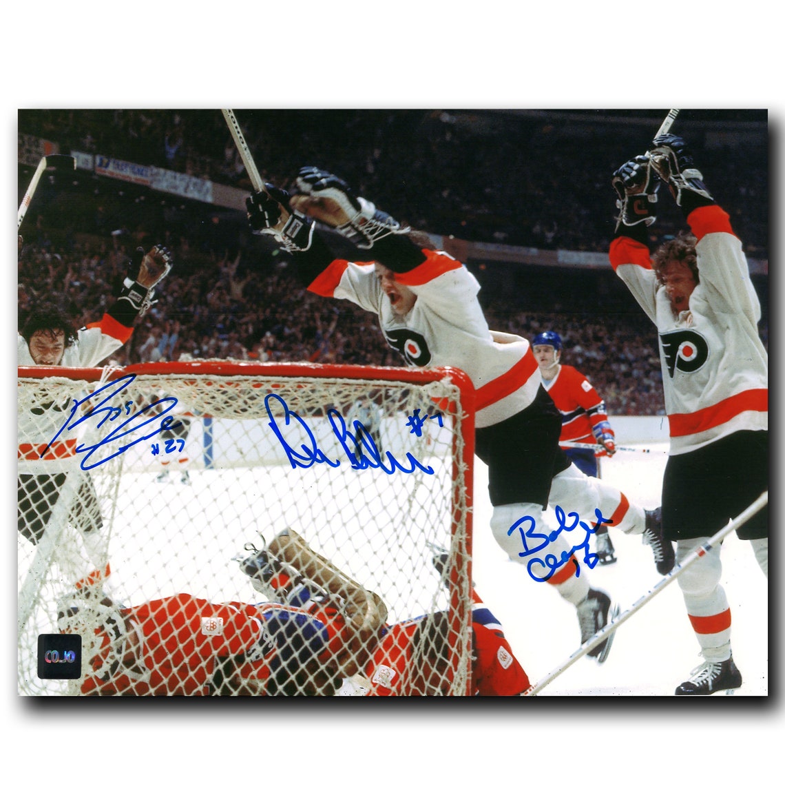 Bobby Clarke, Bill Barber, Reggie Leach Philadelphia Flyers Autographed ...