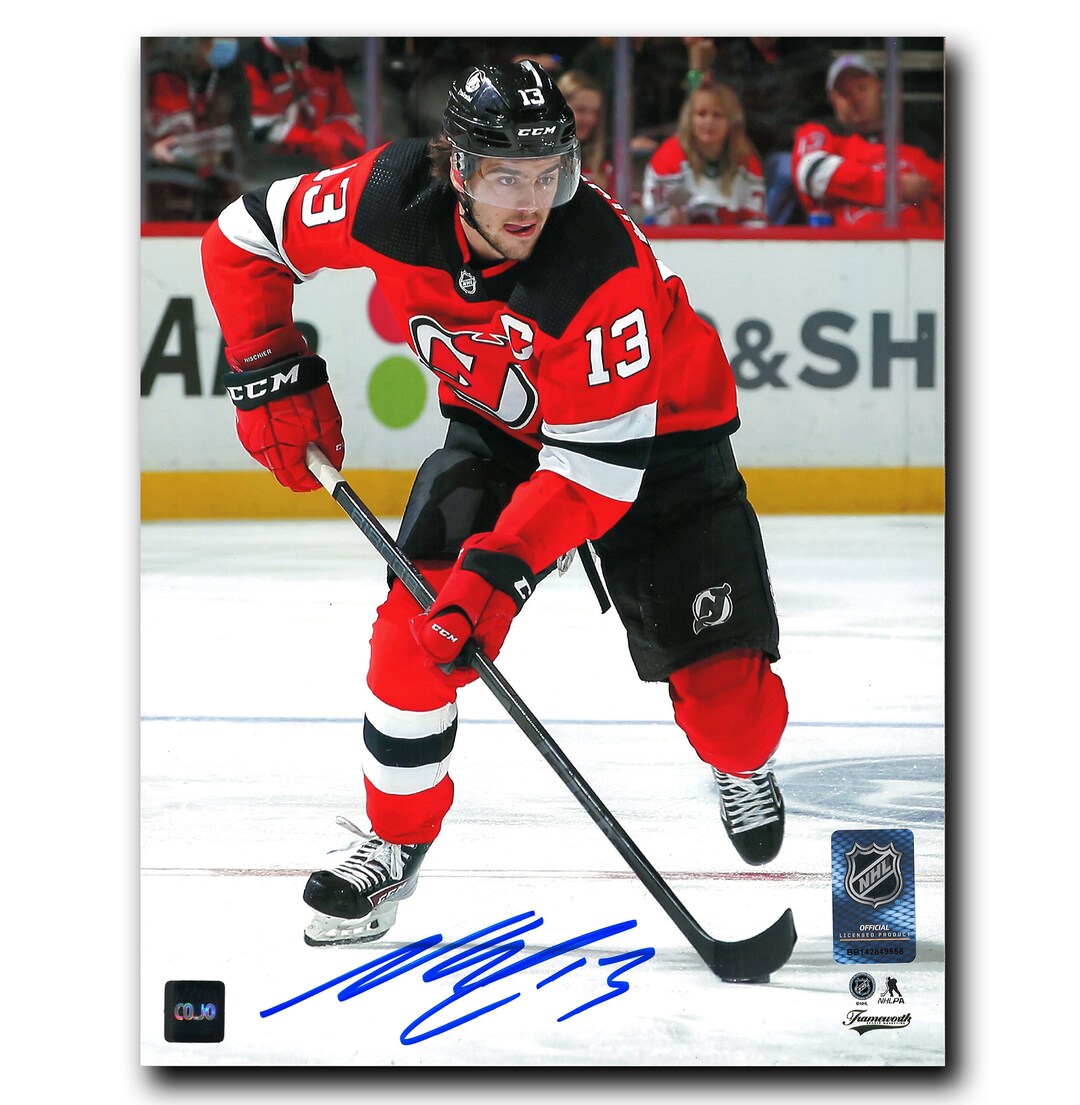 Nico Hischier New Jersey Devils Autographed Action 8x10 Photo - Etsy