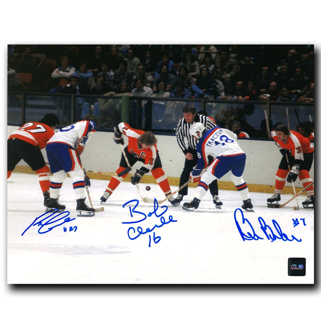 Bobby Clarke, Bill Barber, Reggie Leach Philadelphia Flyers Autographed ...