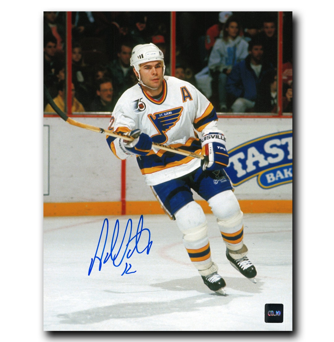 Adam Oates St. Louis Blues Autographed 75th Anniversary 8x10 Photo - Etsy