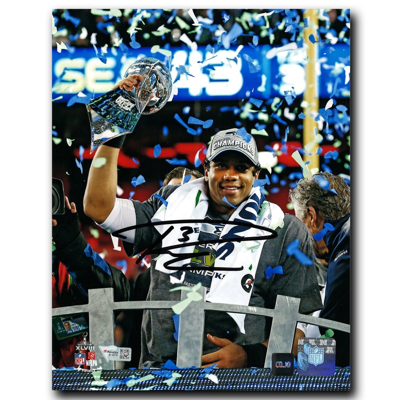 Russell Wilson Autograph - Etsy