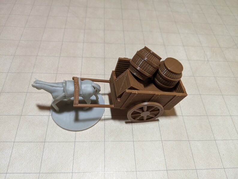Simple Open Horse Cart Dungeons and Dragons | Etsy