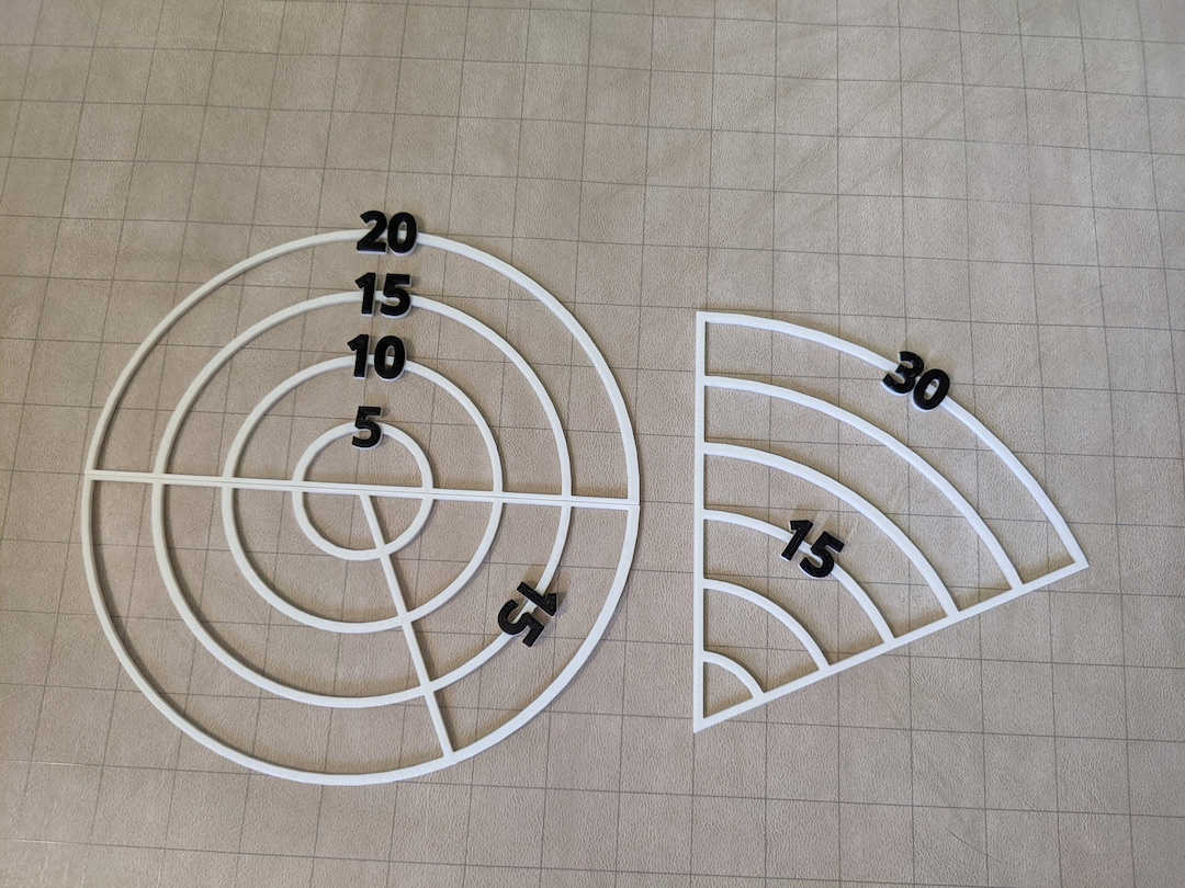 Dungeons and Dragons Area of Effect Spell Template – Cone and Circle, 3 ...