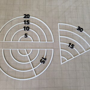 Dungeons and Dragons Area of Effect Spell Template – Cone and Circle, 3 ...
