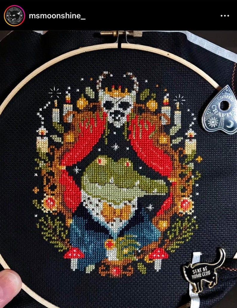 Dille O'shade Cross Stitch Pattern Crocodille Color - Etsy