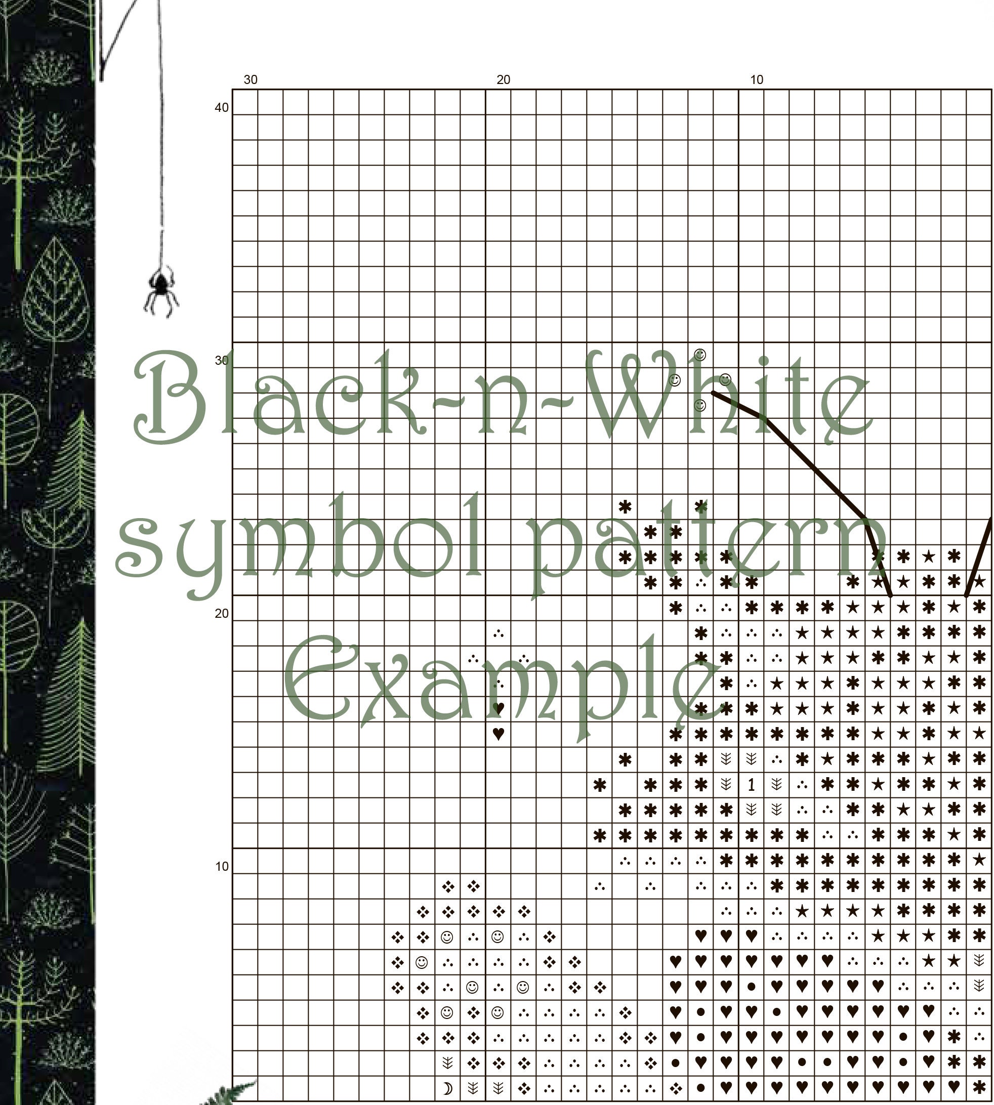 Acorn Cross Stitch Pattern Forest Wood Mini Cross Stitch | Etsy