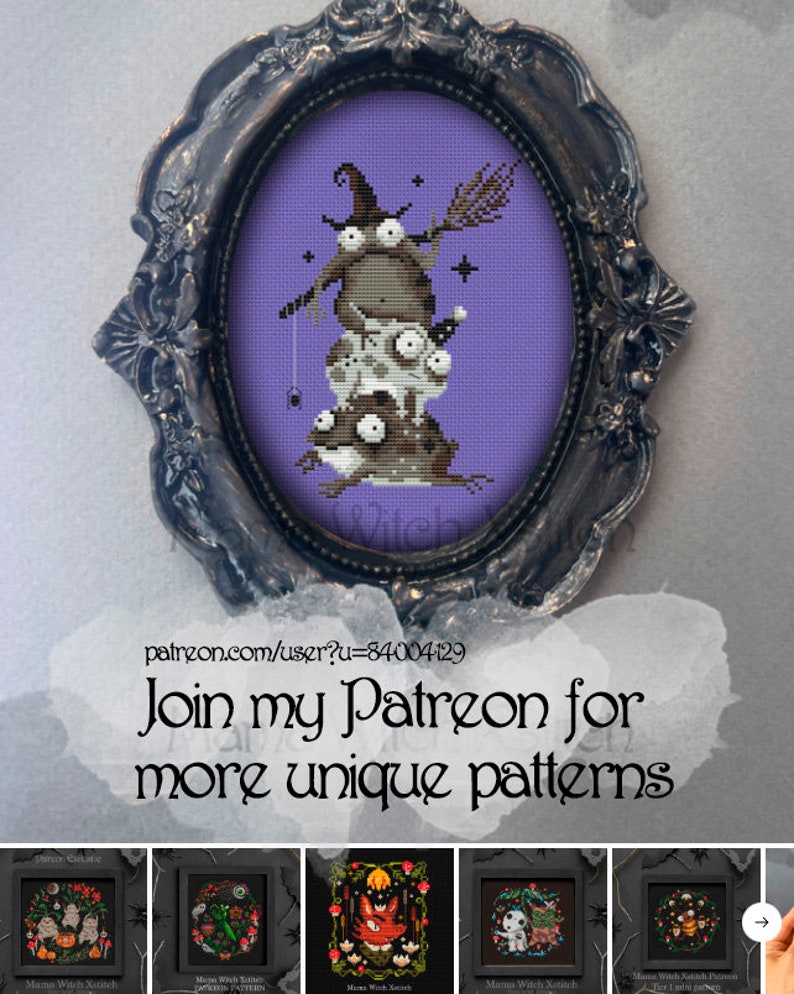Victorian Tea Shop Cross Stitch Pattern: Gothic Halloween (PDF Download ...