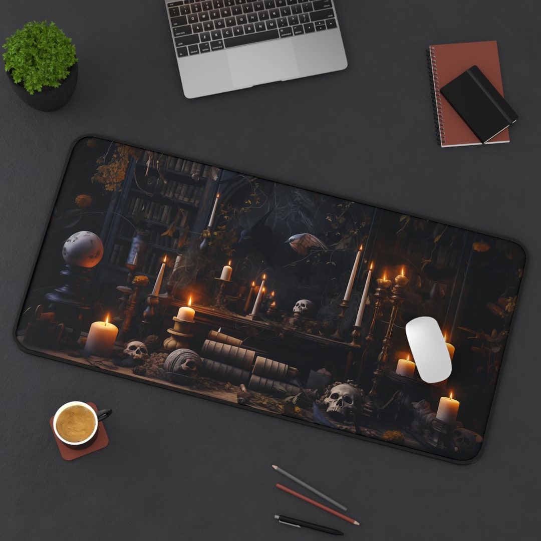 Candlelit Altar Playmat, Desk Mat, Mouse Pad, Witchy, Dark Academia ...