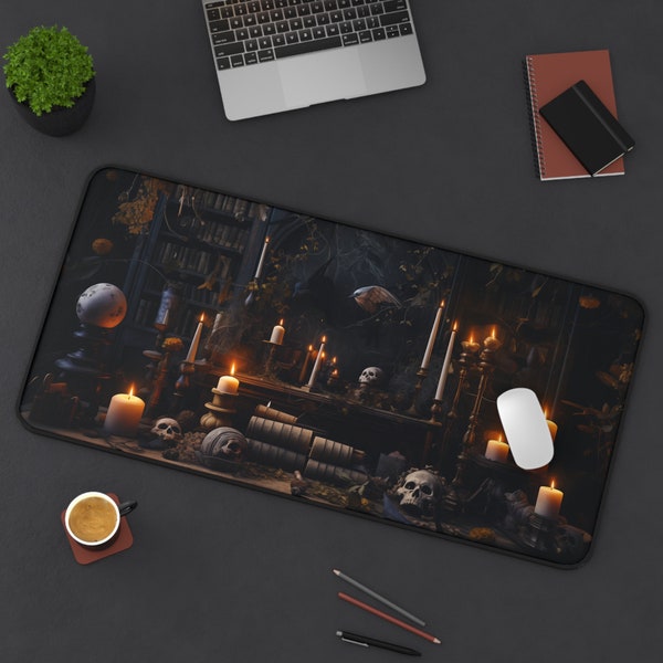 Gothic Cathedral Window Deskmat Spooky Deskpad for Halloween Gothic ...