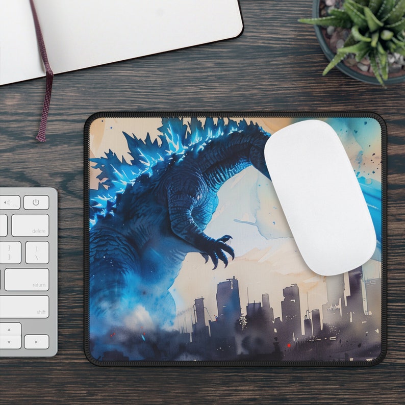 Watercolor Titan Kaiju Desk Mat, Mouse Pad, Trading Card Game Play Mat ...