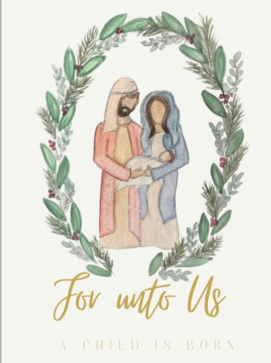 Printable Nativity Card - Etsy