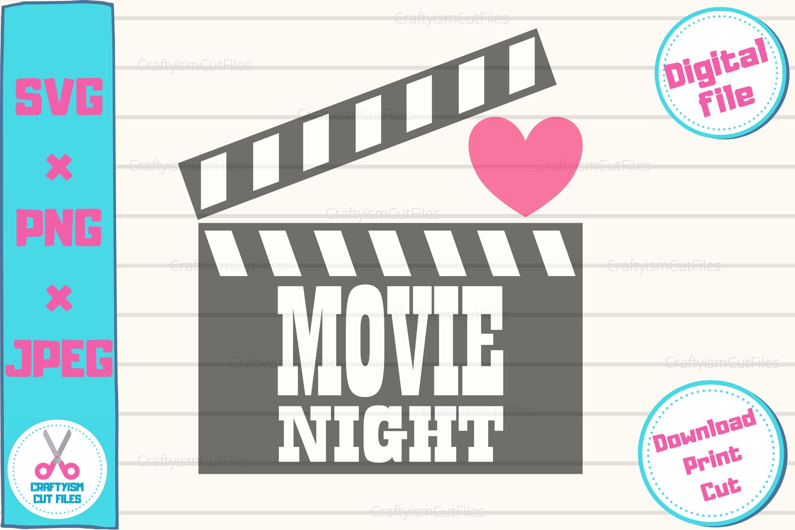 Movie Party SVG Bundle, Cinema Sign SVG, at Home Movie Night SVG, Film ...