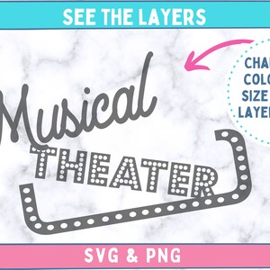 Musical Theater SVG, Drama Club SVG, Theater Night SVG, Vintage Retro ...