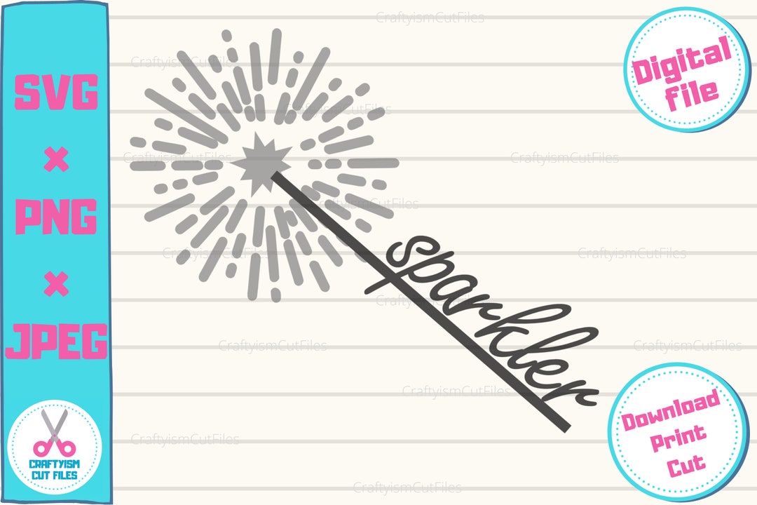Sparkler SVG Fireworks Sparkle SVG Bonfire Night November - Etsy