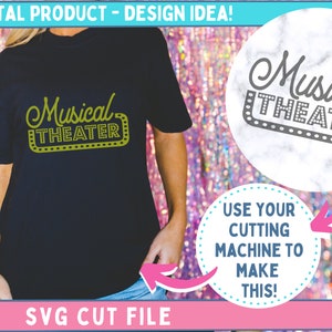 Musical Theater SVG, Drama Club SVG, Theater Night SVG, Vintage Retro ...