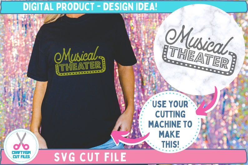 Musical Theater SVG, Drama Club SVG, Theater Night SVG, Vintage Retro ...