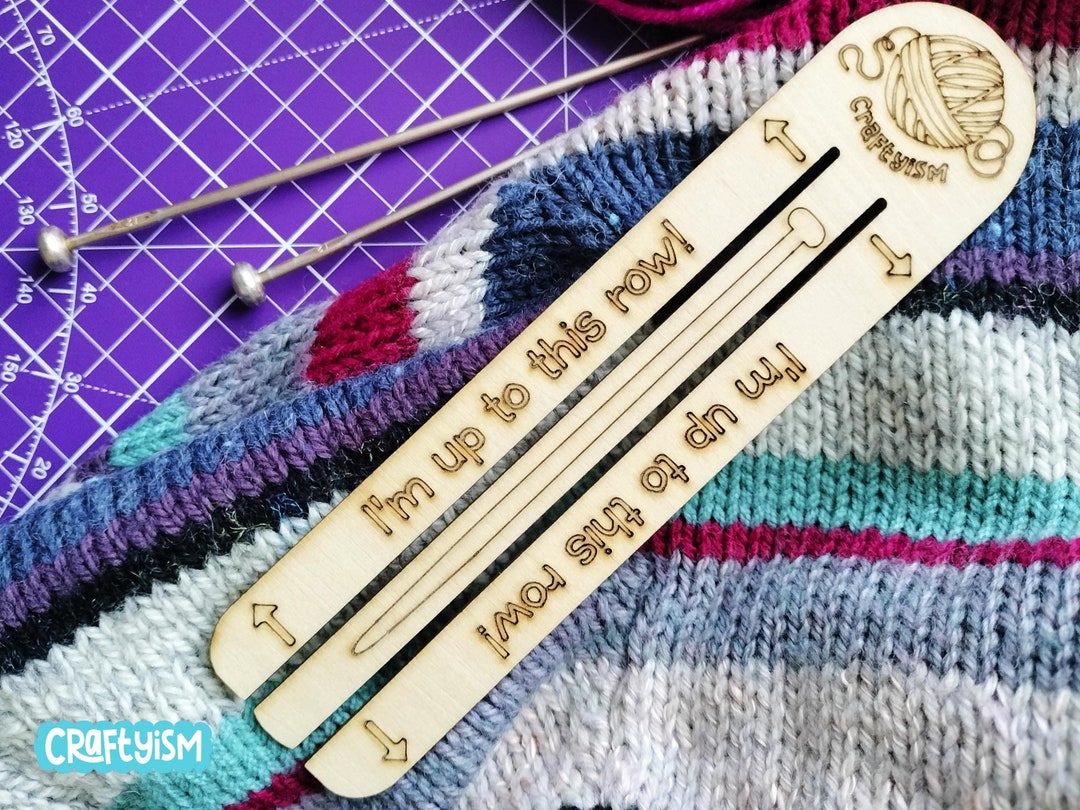 Knitting Pattern Keeper, Row Counter, Knitting Bookmark, Progress ...