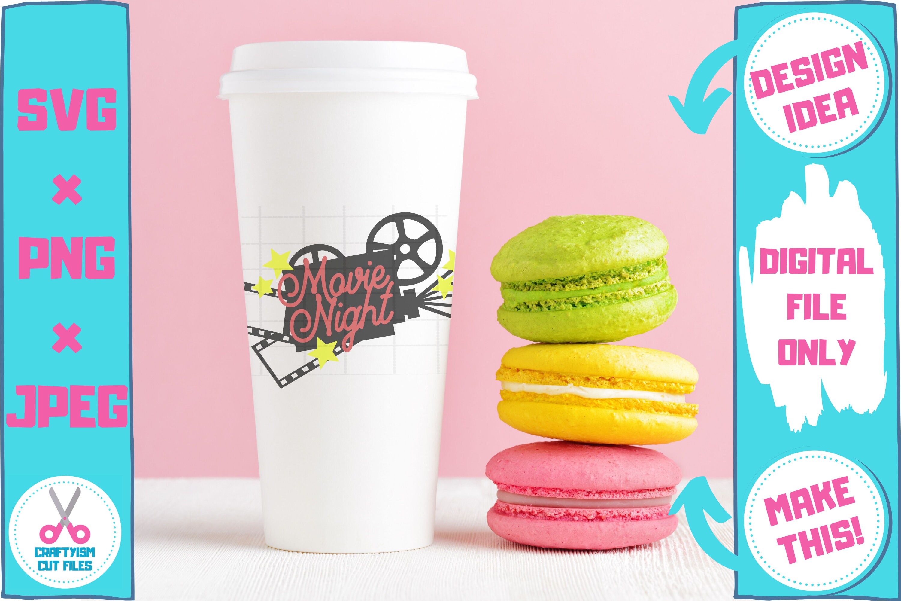 Movie Night Film Projector SVG, Vintage Cinema SVG, Retro SVG, Home ...