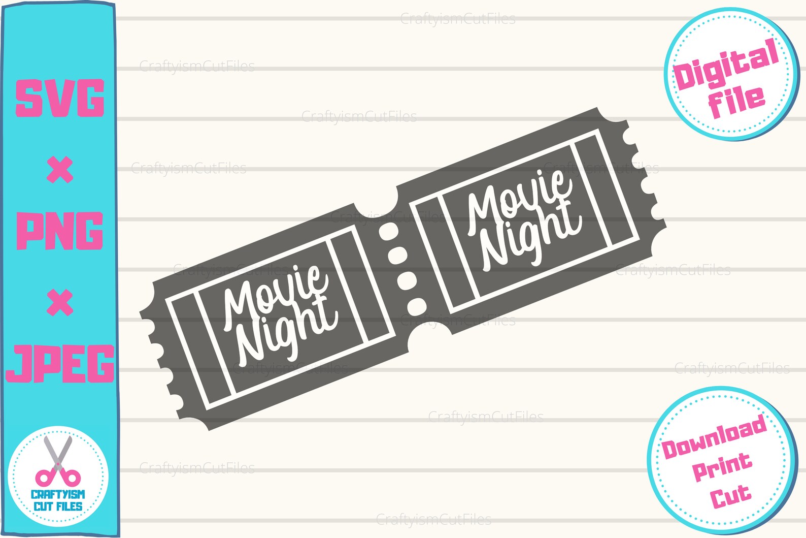 Movie Party SVG Bundle, Cinema Sign SVG, at Home Movie Night SVG, Film ...