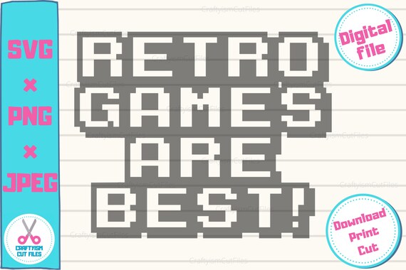 Retro Games SVG Video Games SVG Retro Video Games Clipart - Etsy