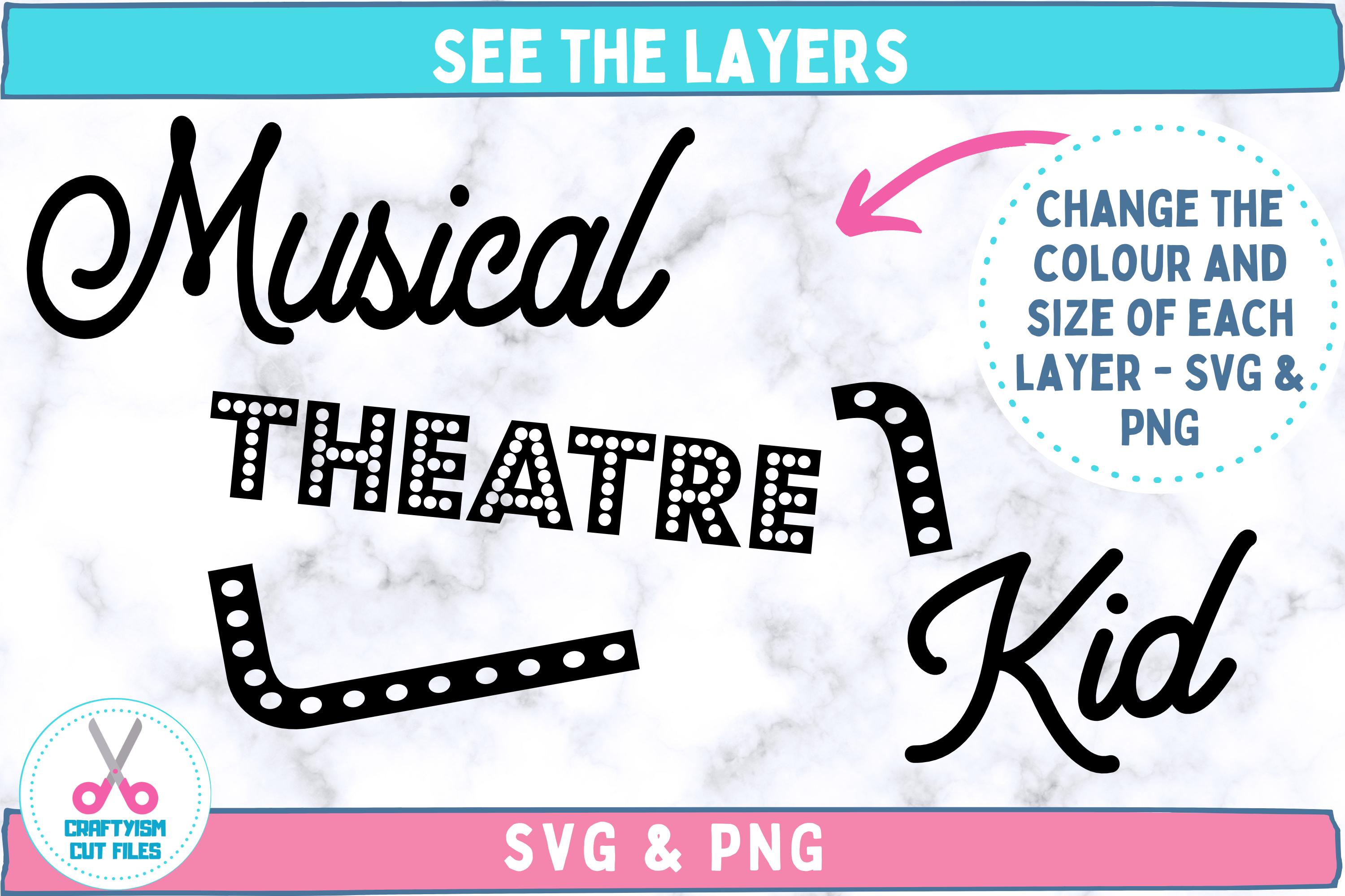 Musical Theatre Kid SVG: Retro Stage Sign Clipart (digital Download) - Etsy