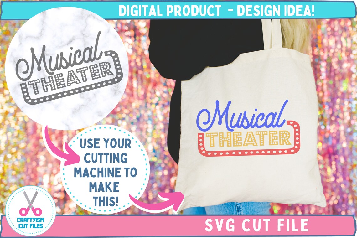 Musical Theater SVG, Drama Club SVG, Theater Night SVG, Vintage Retro ...